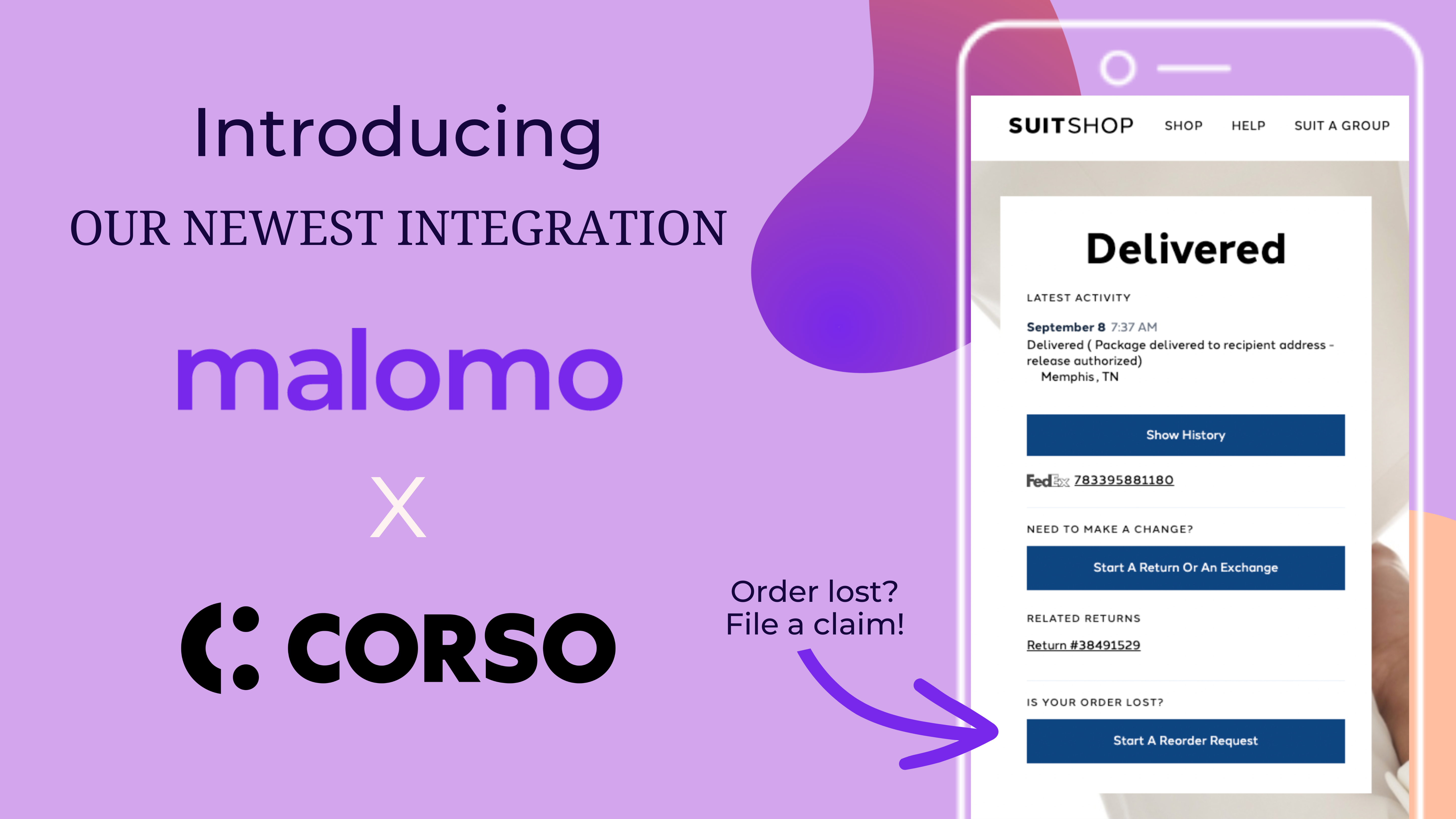 SuitShop offloads claim resolution with Malomo x Corso